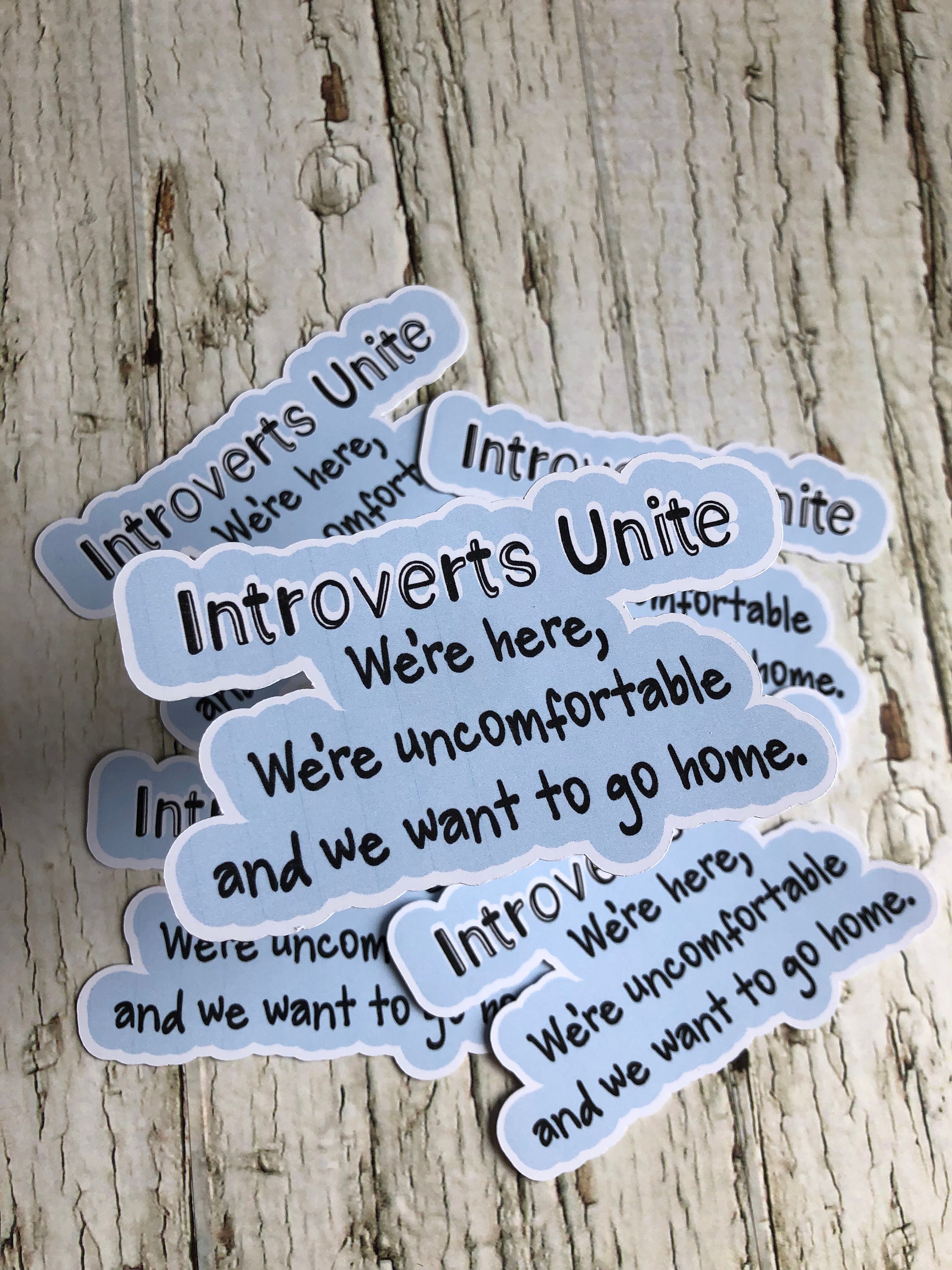 Bumper Stickers Introverts Unite In Your Own Home Car Decal Vinyl ...