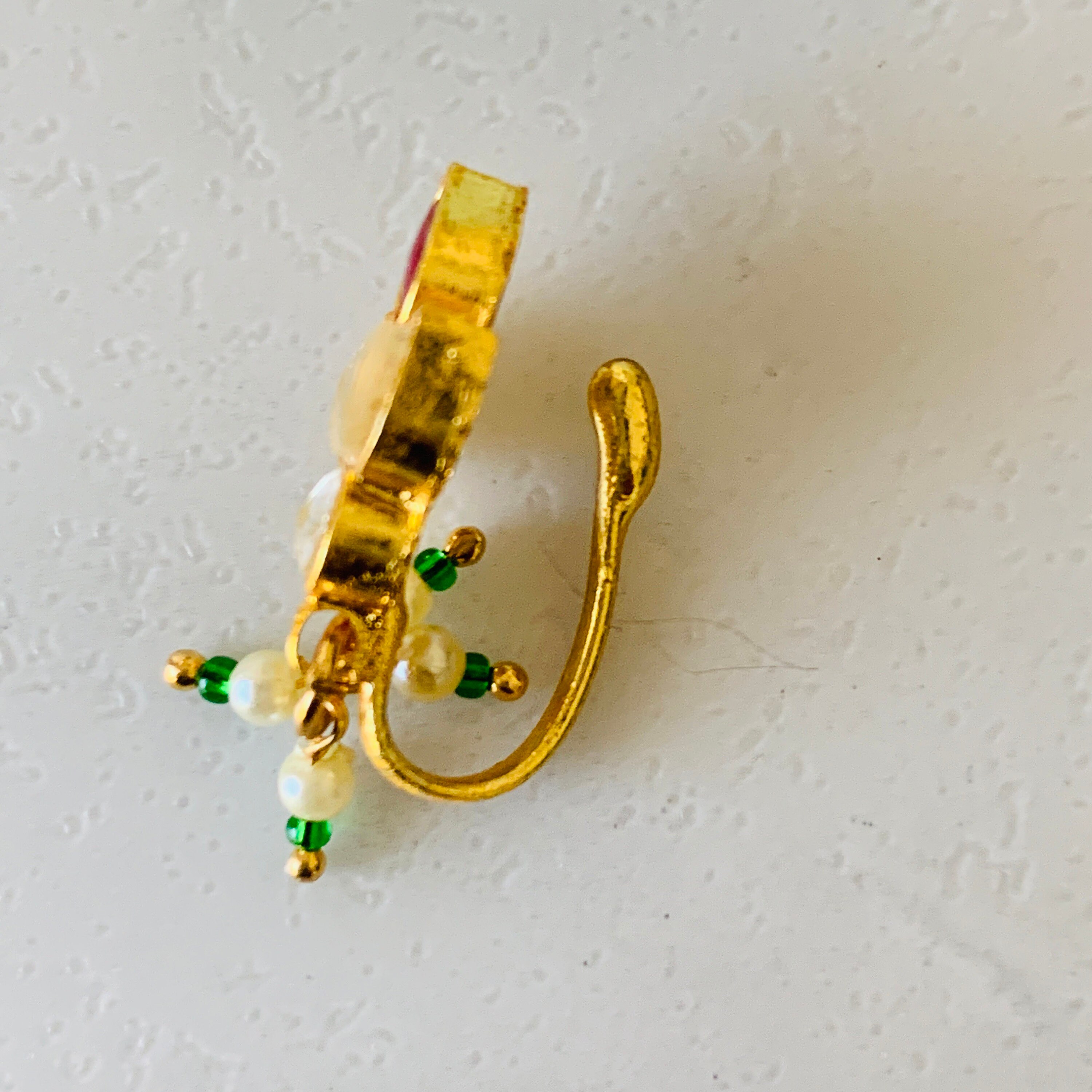 Pacchi Kundan Nose Ring/nath/nathani/boho Jewelry/nose - Etsy