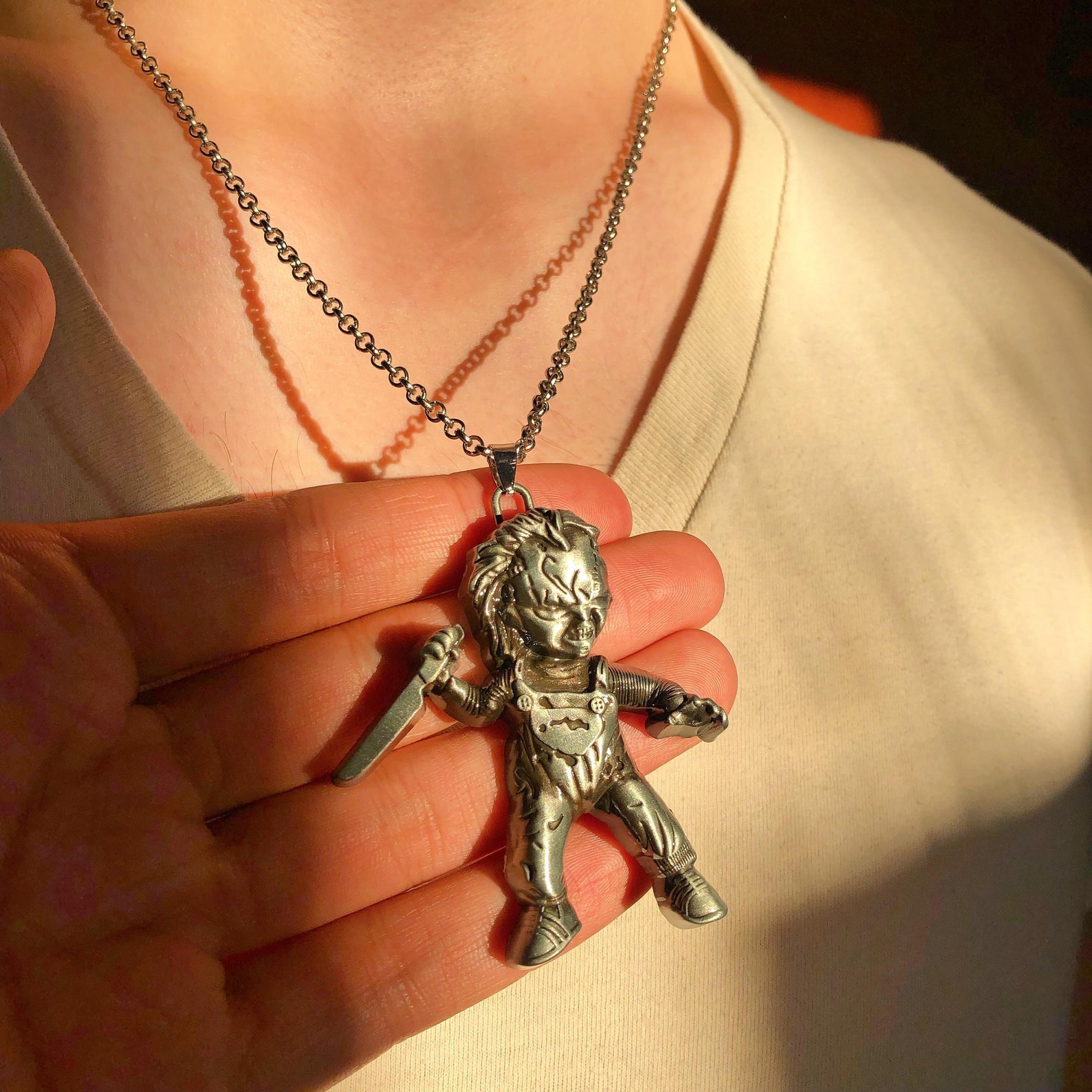 Chucky Doll Necklace, Devious Doll, 21” Long - Etsy