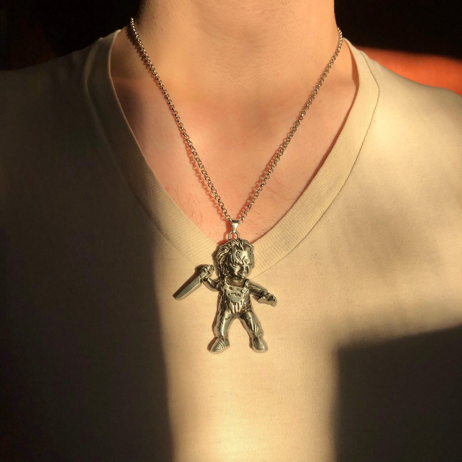 Chucky Doll Necklace, Devious Doll, 21” Long - Etsy