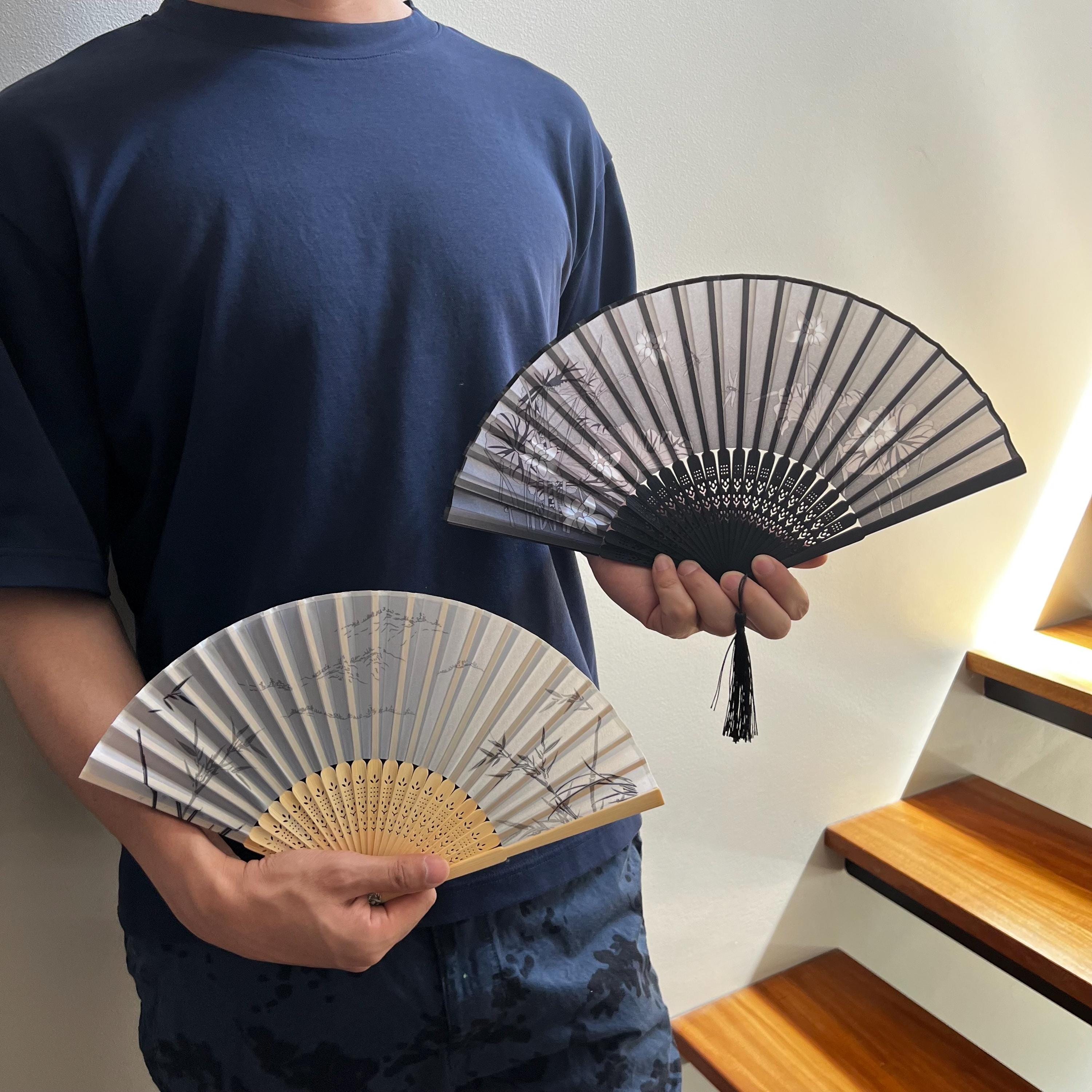 Lotus and Bamboo Fan (10inches), Party Fan, Holding Fan, Hand Fan - Etsy