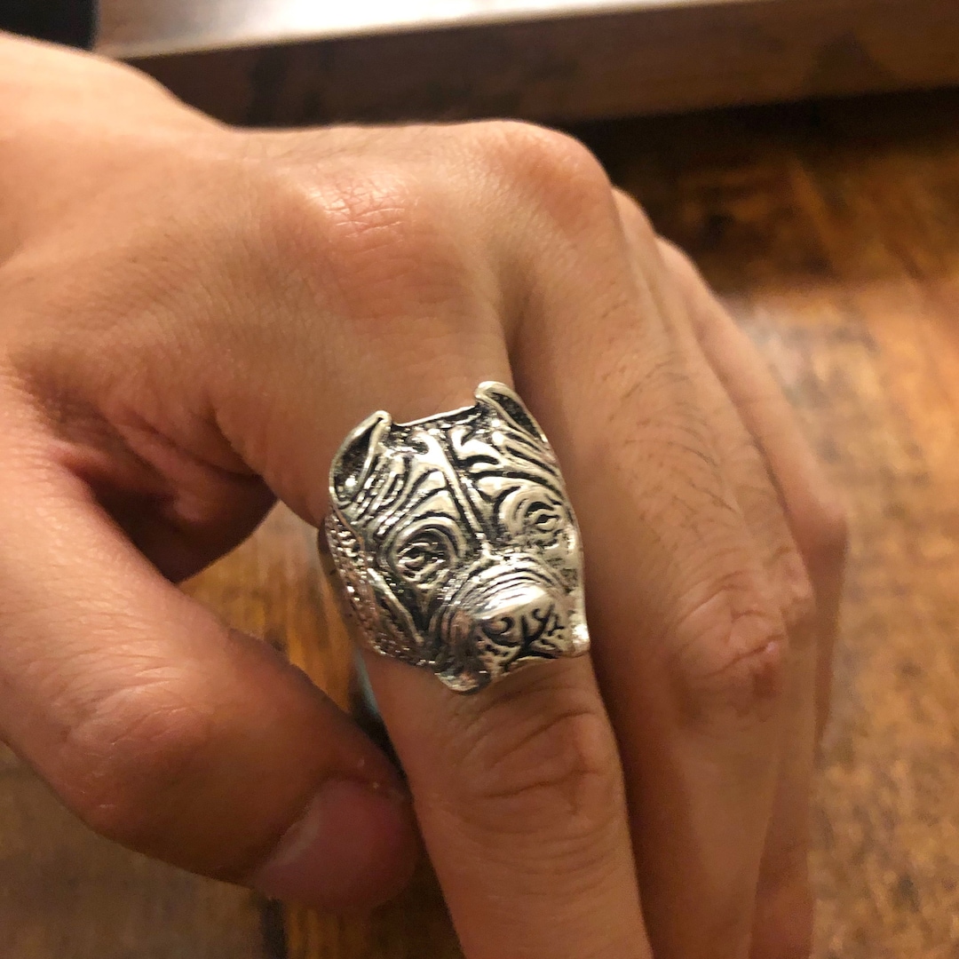 Pitbull Ring, Perfect for Dog Lovers! Size 10, Comes With Giftable ...