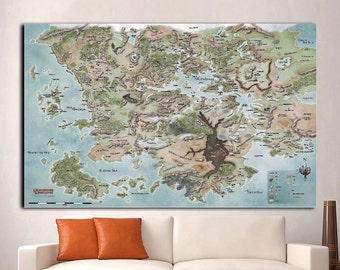 Map of Forgotten Realms - Etsy