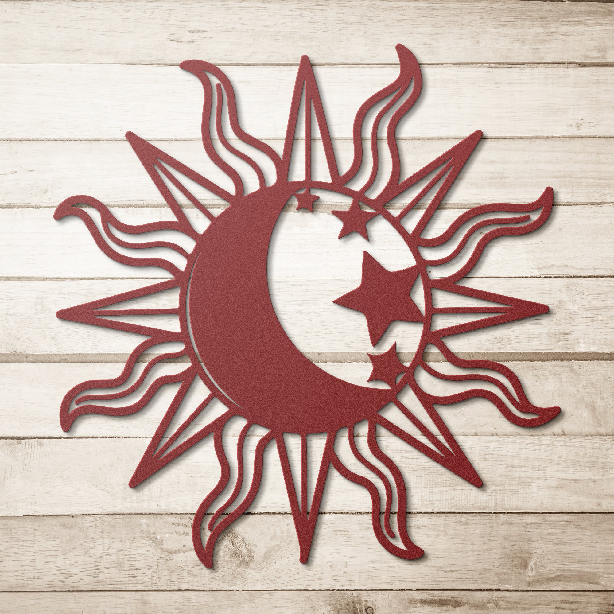 Metal Sun and Moon Wall Art, Sun and Moon Wall Decor, Sun Moon Wall Art ...