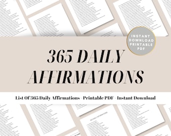 List of Positive Affirmations, Printable Affirmations, Positive Quotes ...