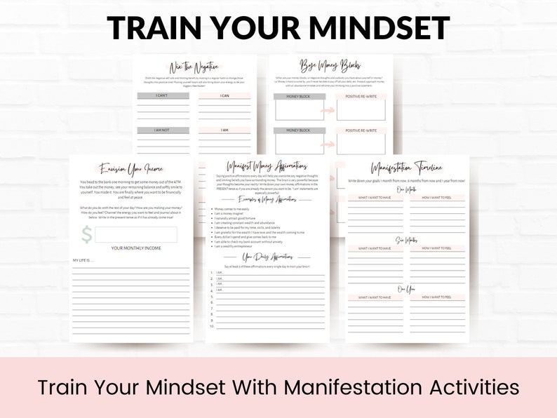Manifestation Journal Bundle, Manifestation Kit, Manifestation Journal ...