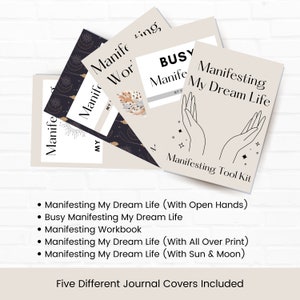 Manifestation Workbook, Manifestation Journal Printable, Digital ...