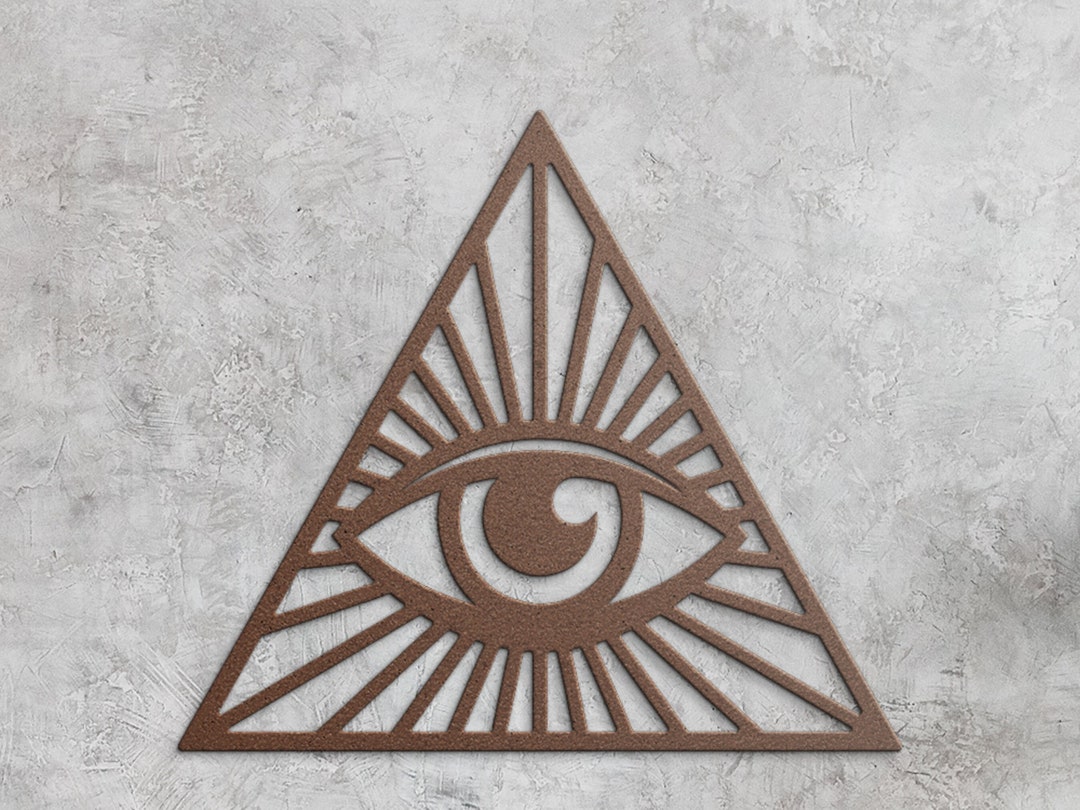 Metal All Seeing Eye Wall Art, Evil Eye Wall Decor, Eye of Providence ...