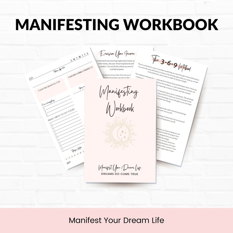 Manifestation Journal Printable Digital Manifestation Guide - Etsy
