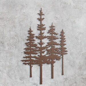 Pine Tree Wall Art, Metal Pine Tree Wall Decor, Metal Tree Wall Art ...