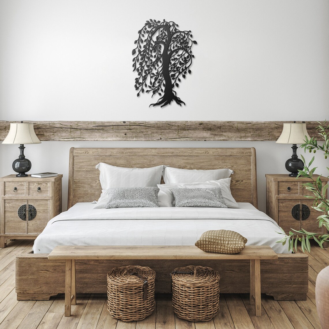 Weeping Willow Tree Metal Wall Art, Willow Tree Art, Willow Tree Wall ...