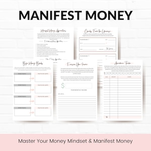 Manifestation Journal Printable, Digital Manifestation Guide, Law of ...