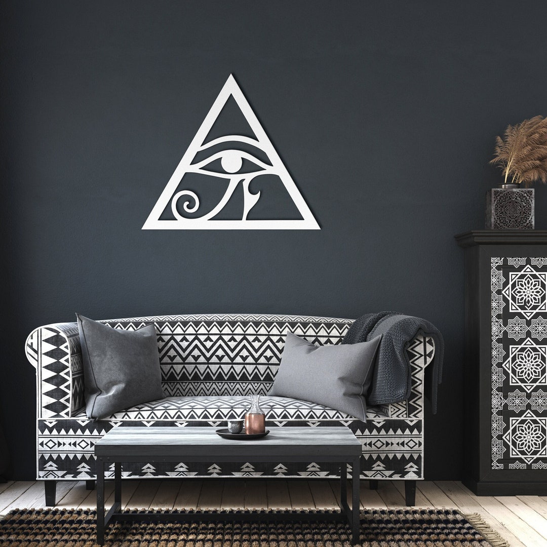 Eye of Ra Wall Art, Eye of Ra Metal Wall Art, Protection Wall Decor ...