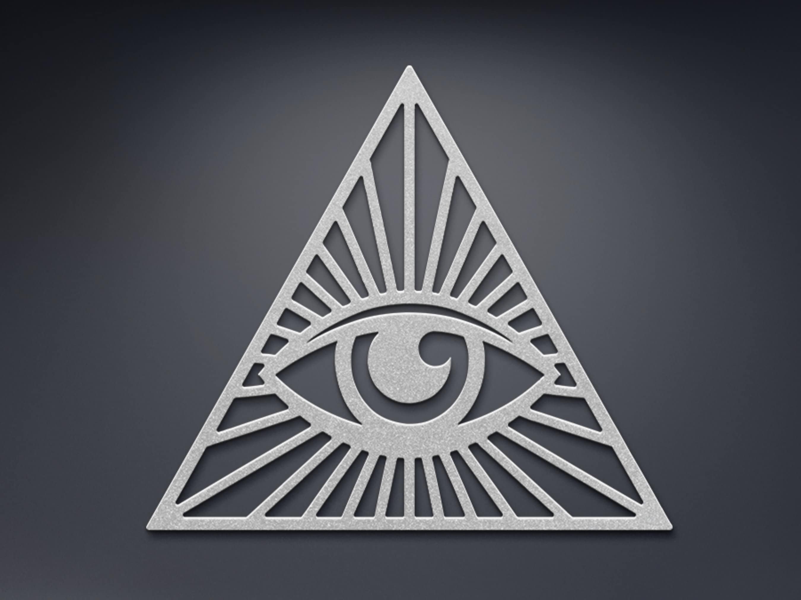 All Seeing Eye Wall Art, Metal Evil Eye Wall Decor, Eye of Providence ...