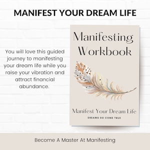Manifestation Workbook, Manifestation Journal Printable, Digital ...