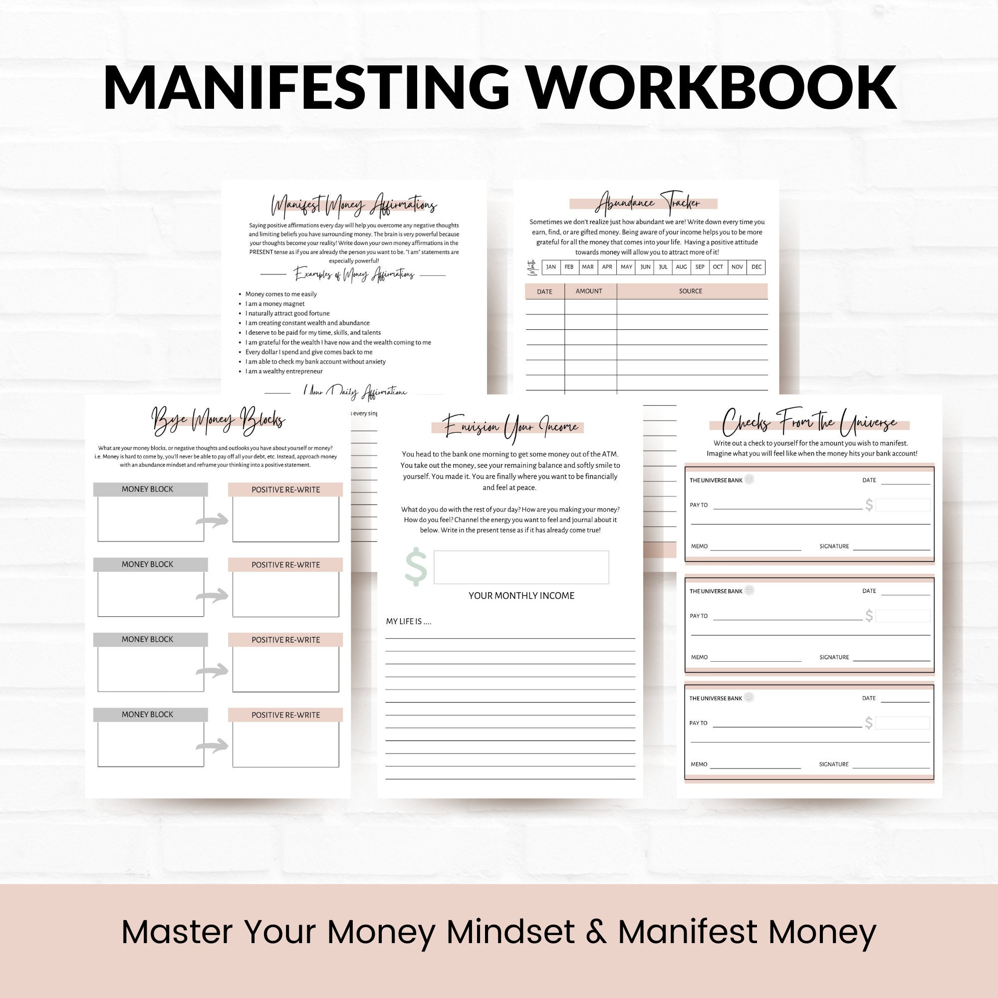 2024 Manifestation Life Planner Printable, Manifestation Planner ...