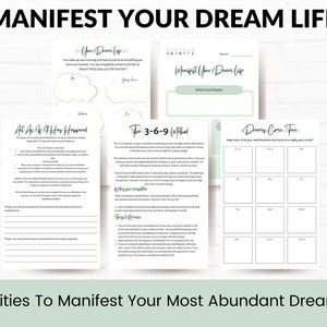 Manifestation Journal, Money Manifestation Workbook, Money Manifestation Journal, Digital ...