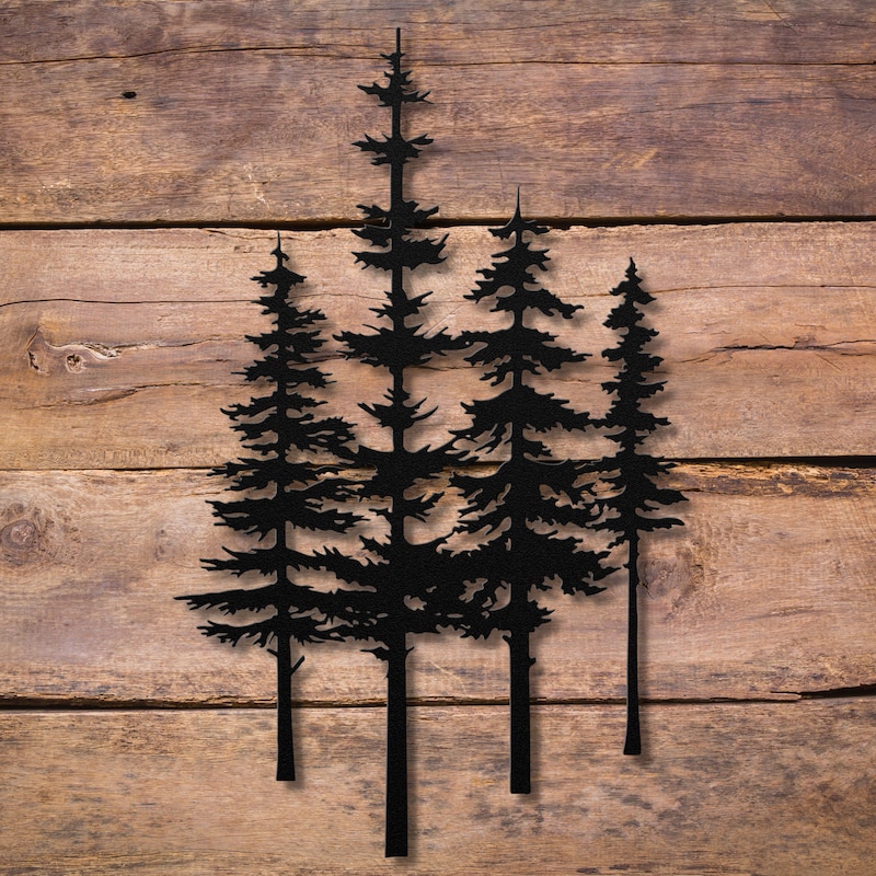 Pine Tree Art - Etsy