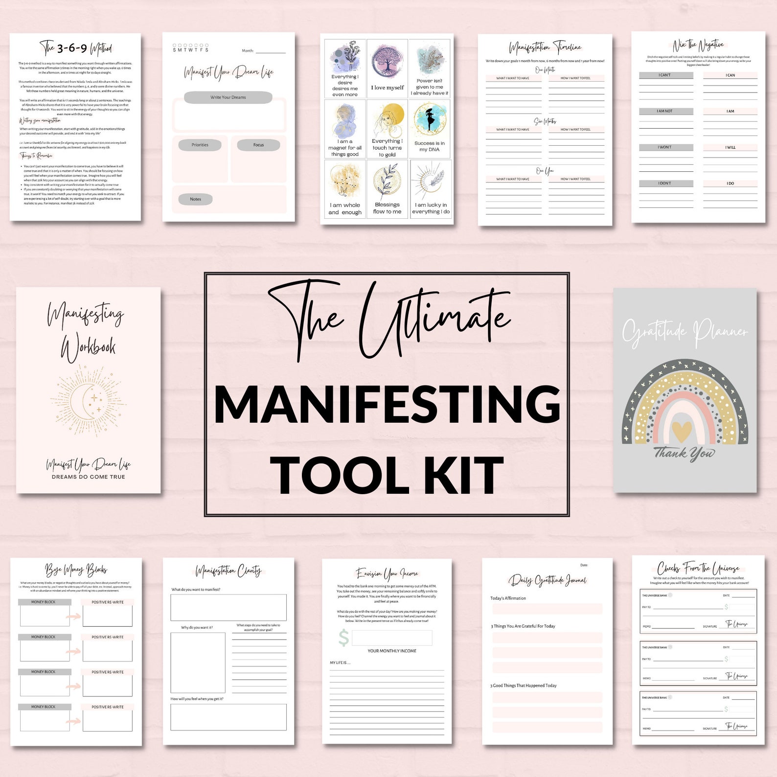 Manifestation Journal Bundle Manifestation Kit Manifestation - Etsy