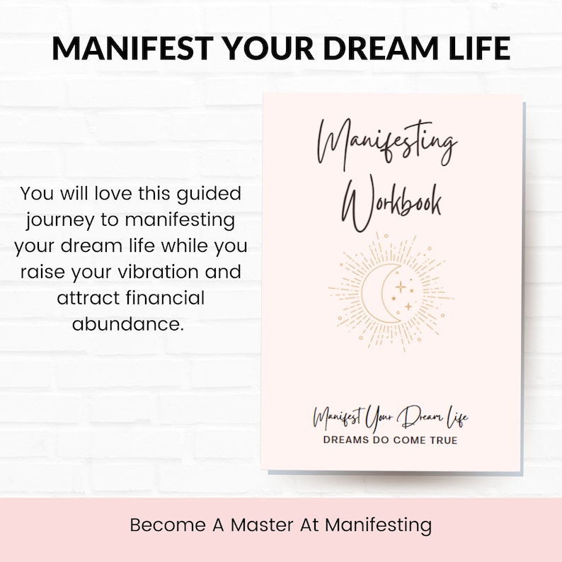 Manifestation Journal Printable Digital Manifestation Guide - Etsy