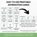 Money Affirmation Cards Printable, Affirmation Cards for Money, Wealth ...