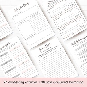Manifestation Journal, Printable Manifesting Journal, Digital ...