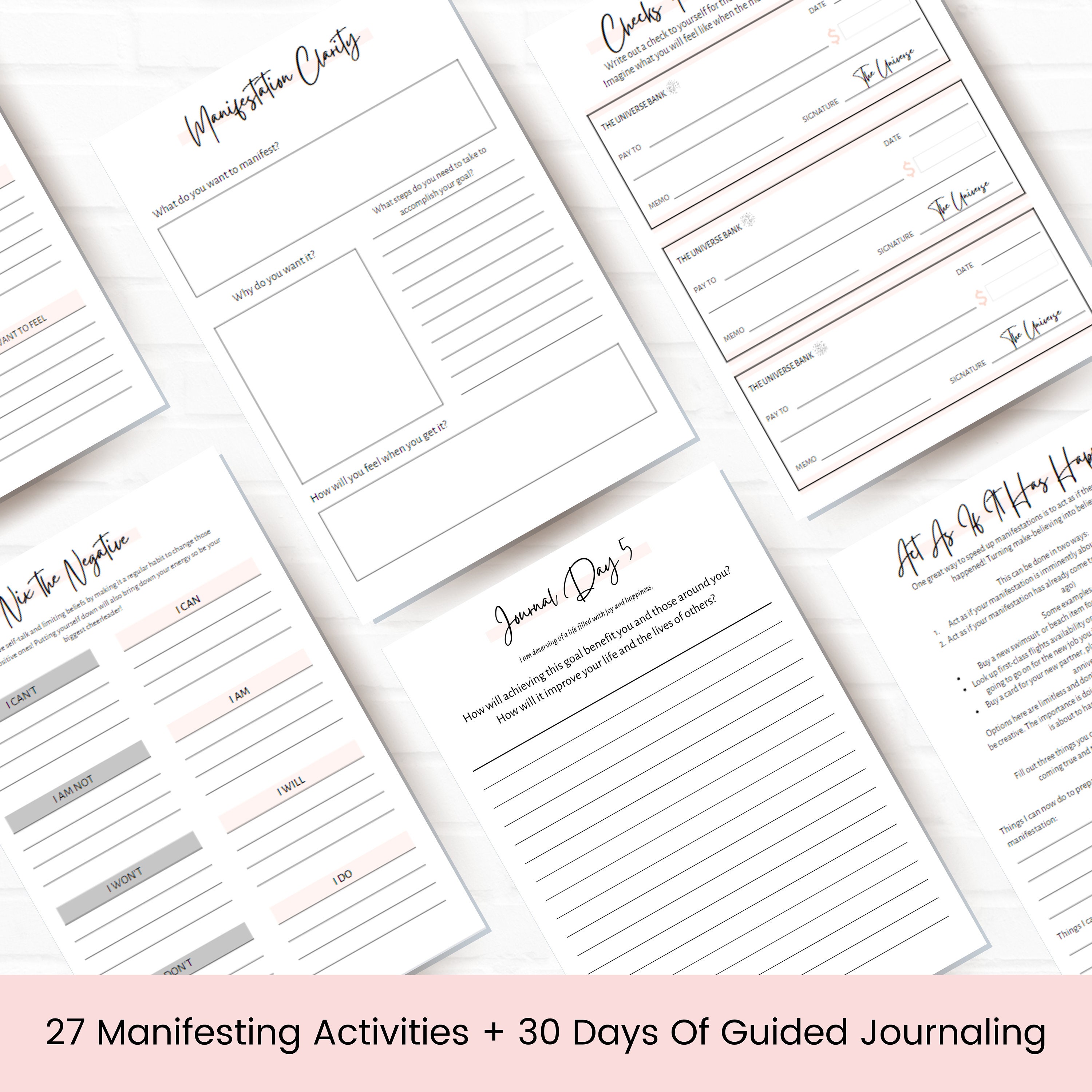 Manifestation Journal, Printable Manifesting Journal, Digital ...