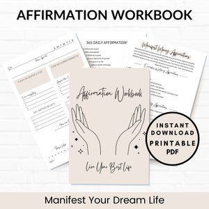 Affirmation Workbook, Affirmation Journal, Daily Affirmations ...