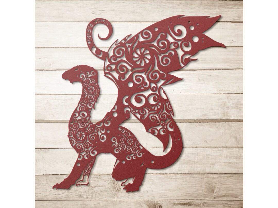 Dragon Metal Wall Art, Dragon Metal Art, Large Outdoor Dragon Wall ...