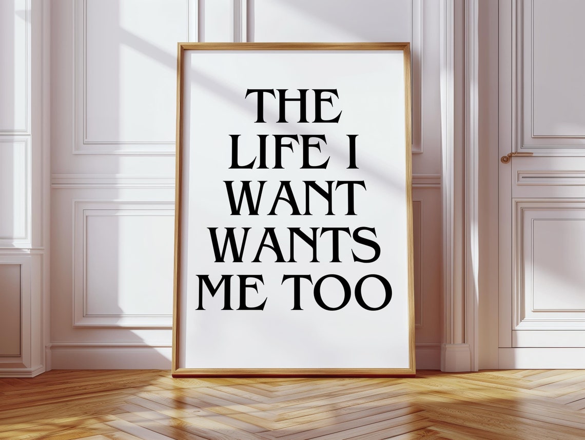 Manifestation Wall Art, Positive Affirmation Art Print, Law of ...