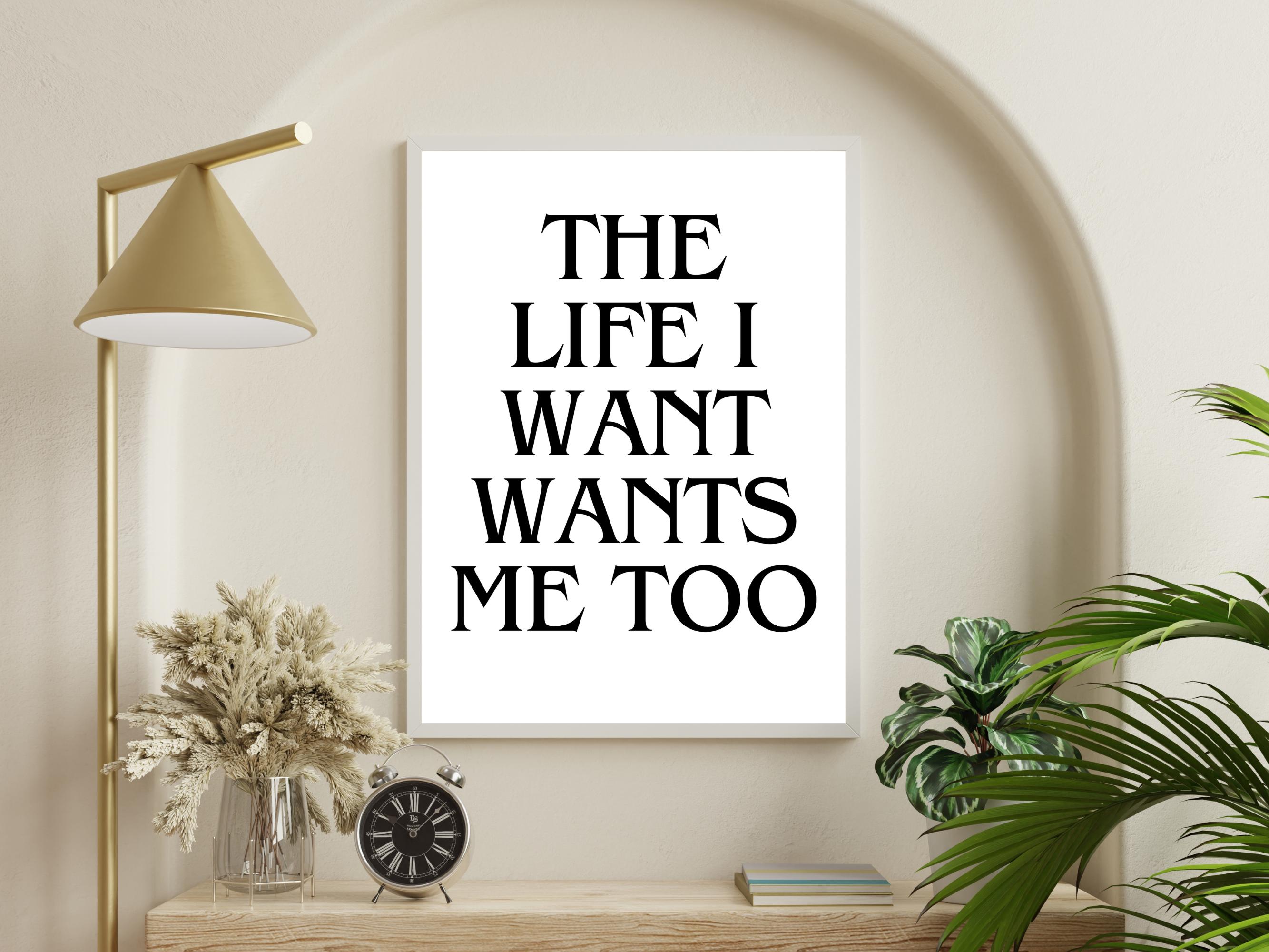 Manifestation Wall Art, Positive Affirmation Art Print, Law of ...