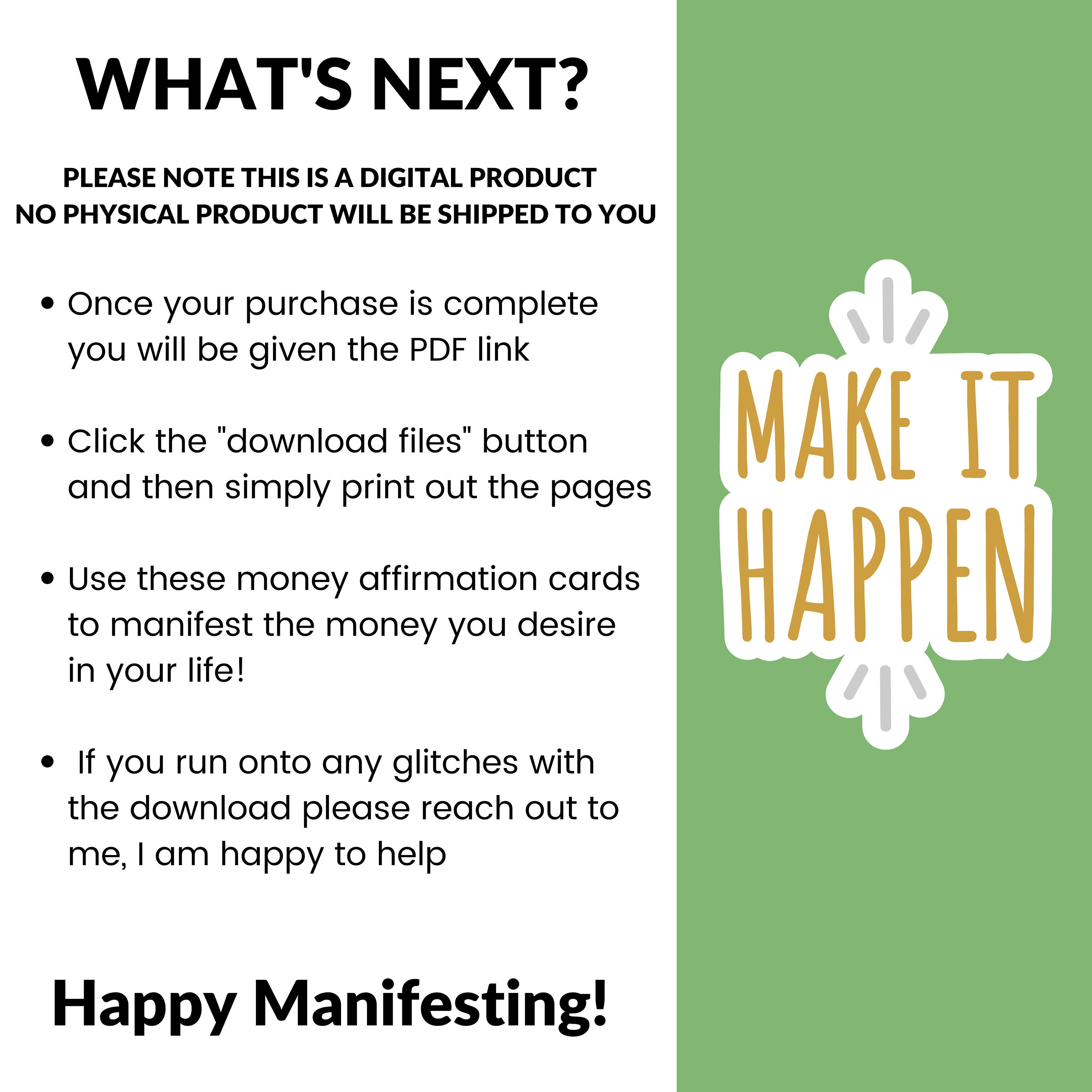 Printable Affirmation Cards for Money, Money Affirmation Cards, Wealth ...