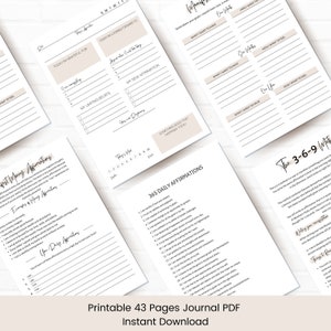 Affirmation Workbook, Affirmation Journal, Daily Affirmations ...