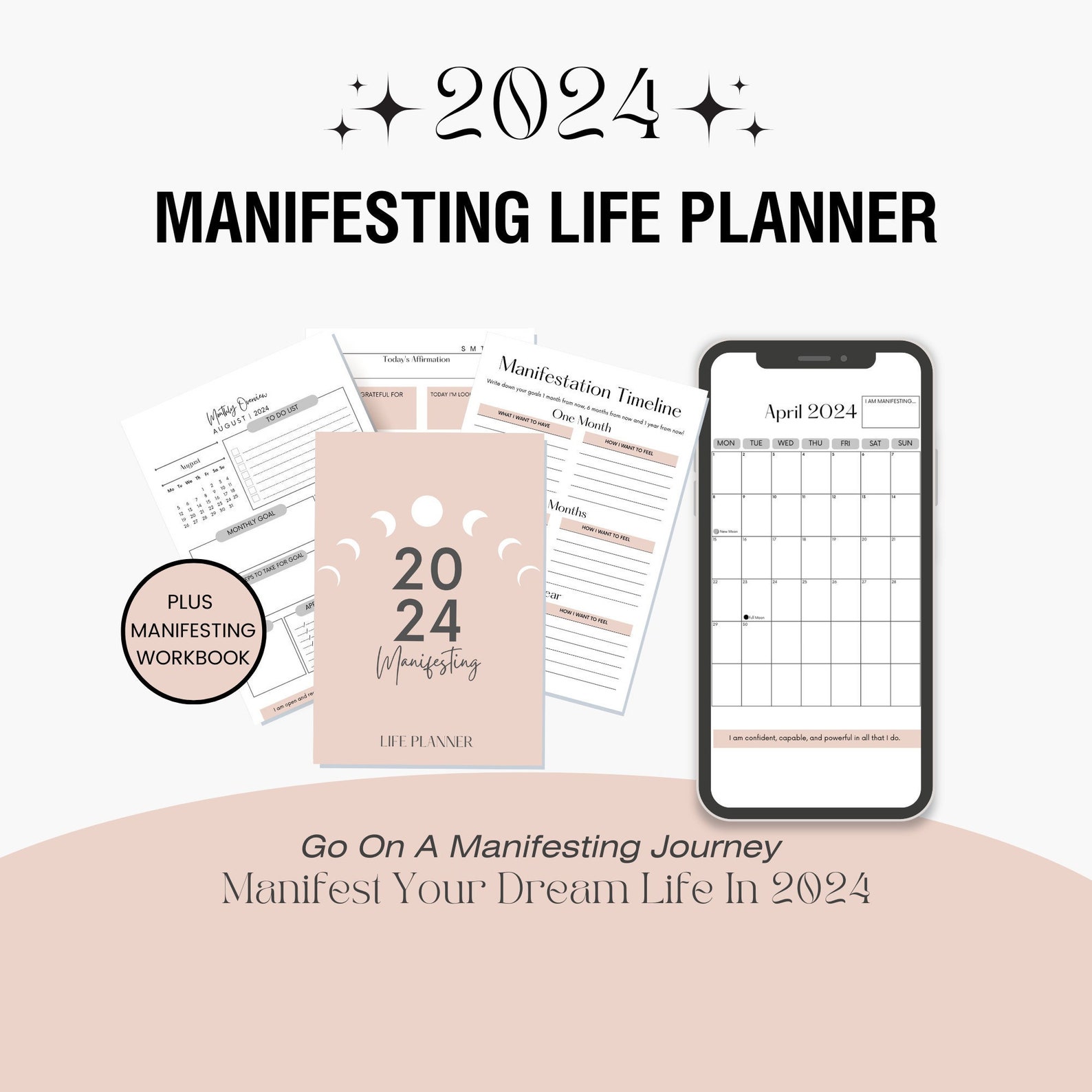 2024 Manifestation Life Planner Printable, Manifestation Planner ...