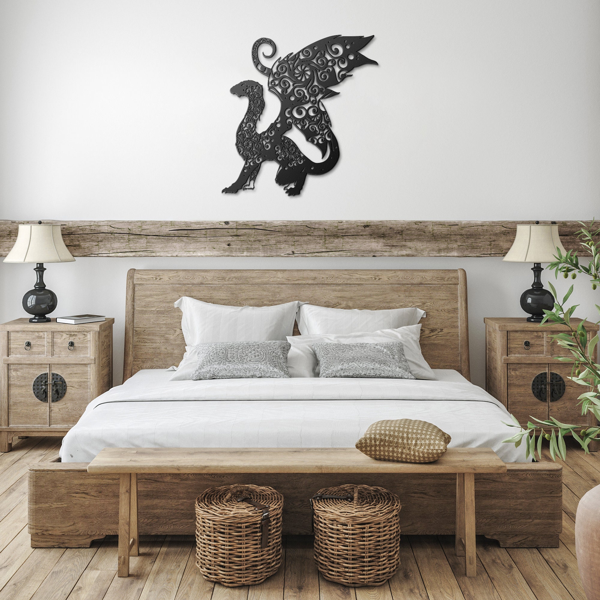 Dragon Metal Wall Art, Dragon Metal Art, Large Outdoor Dragon Wall ...
