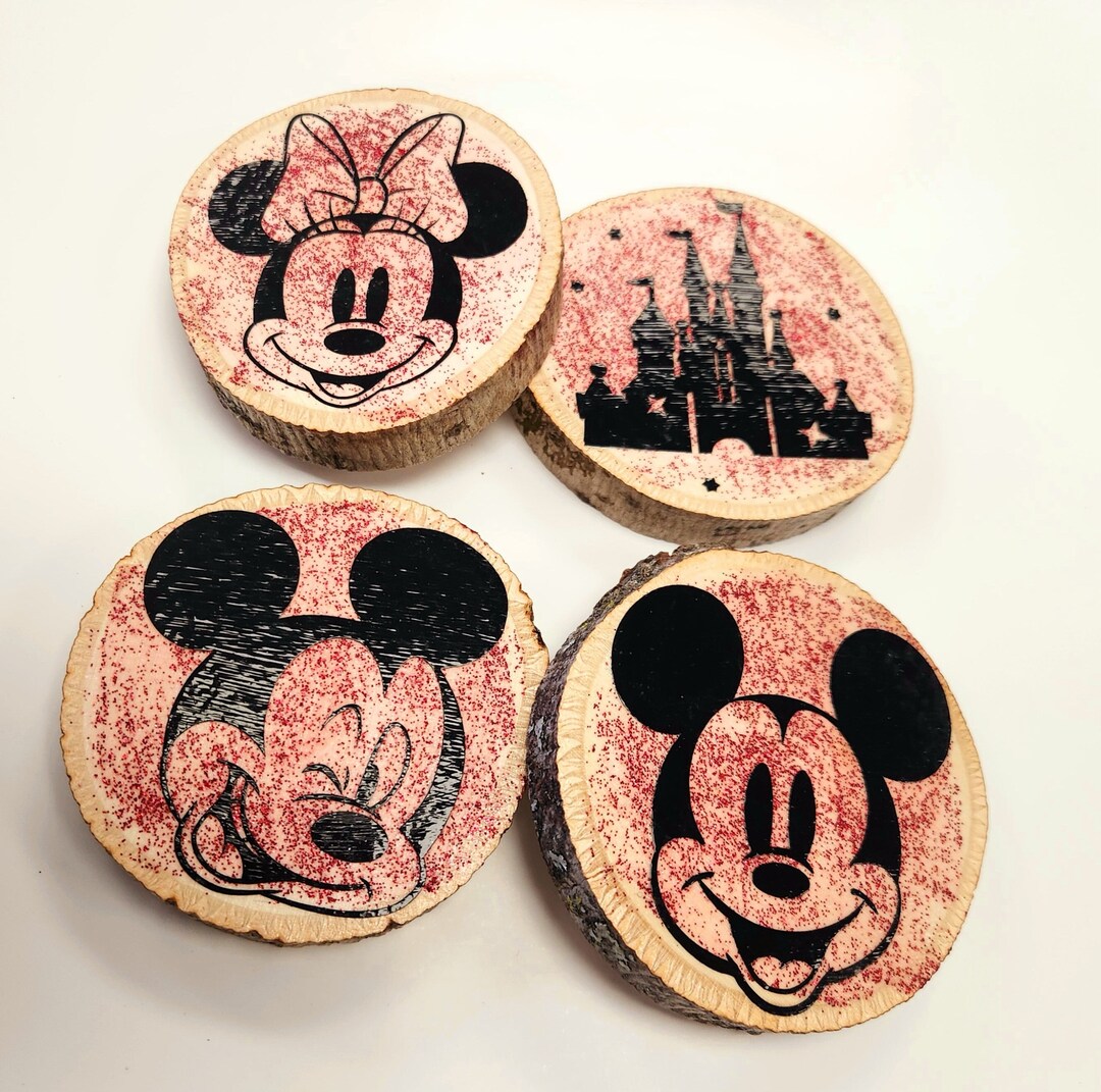 Disney Coasters, Mickey and Minnie Mouse Coasters - Etsy