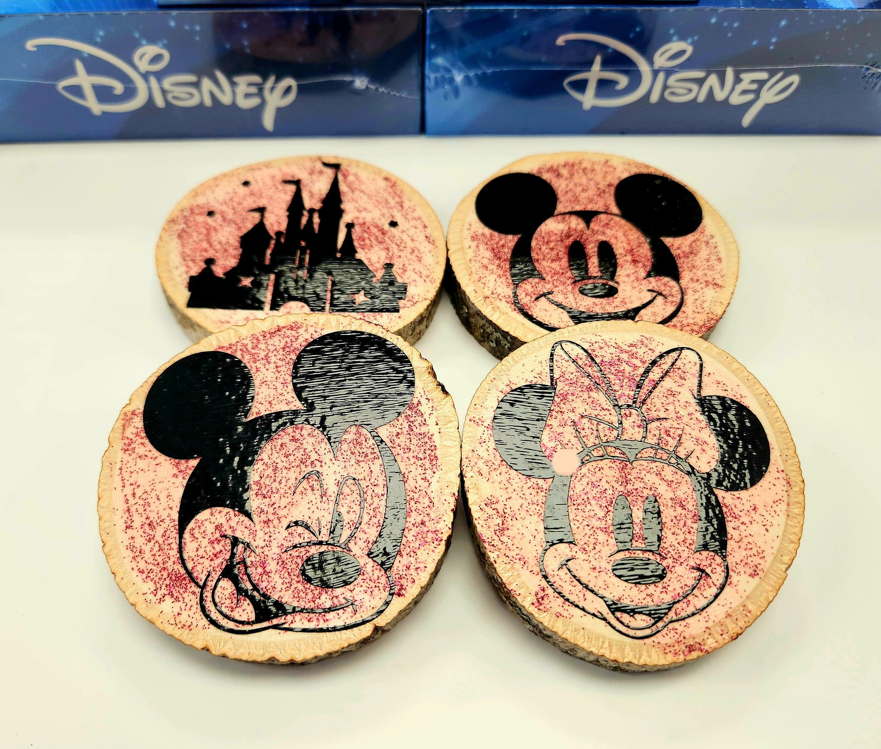 Disney Coasters, Mickey and Minnie Mouse Coasters - Etsy