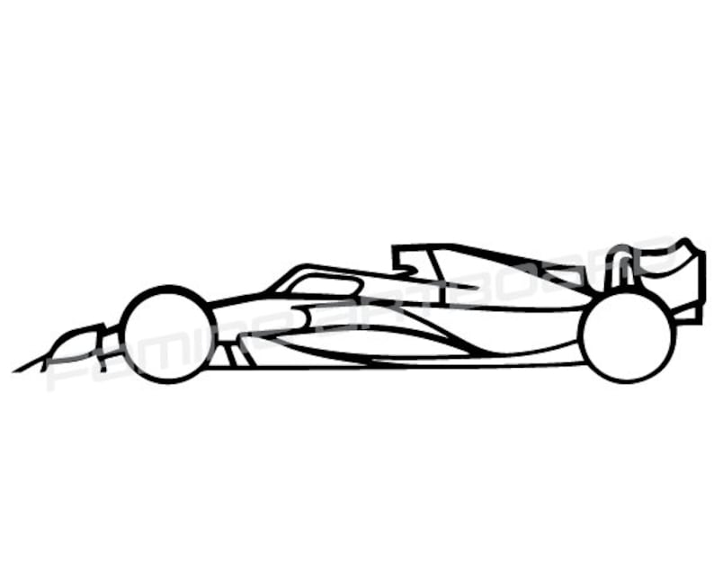 Formula One Car F1 Car PNG, JPG, SVG - Etsy UK