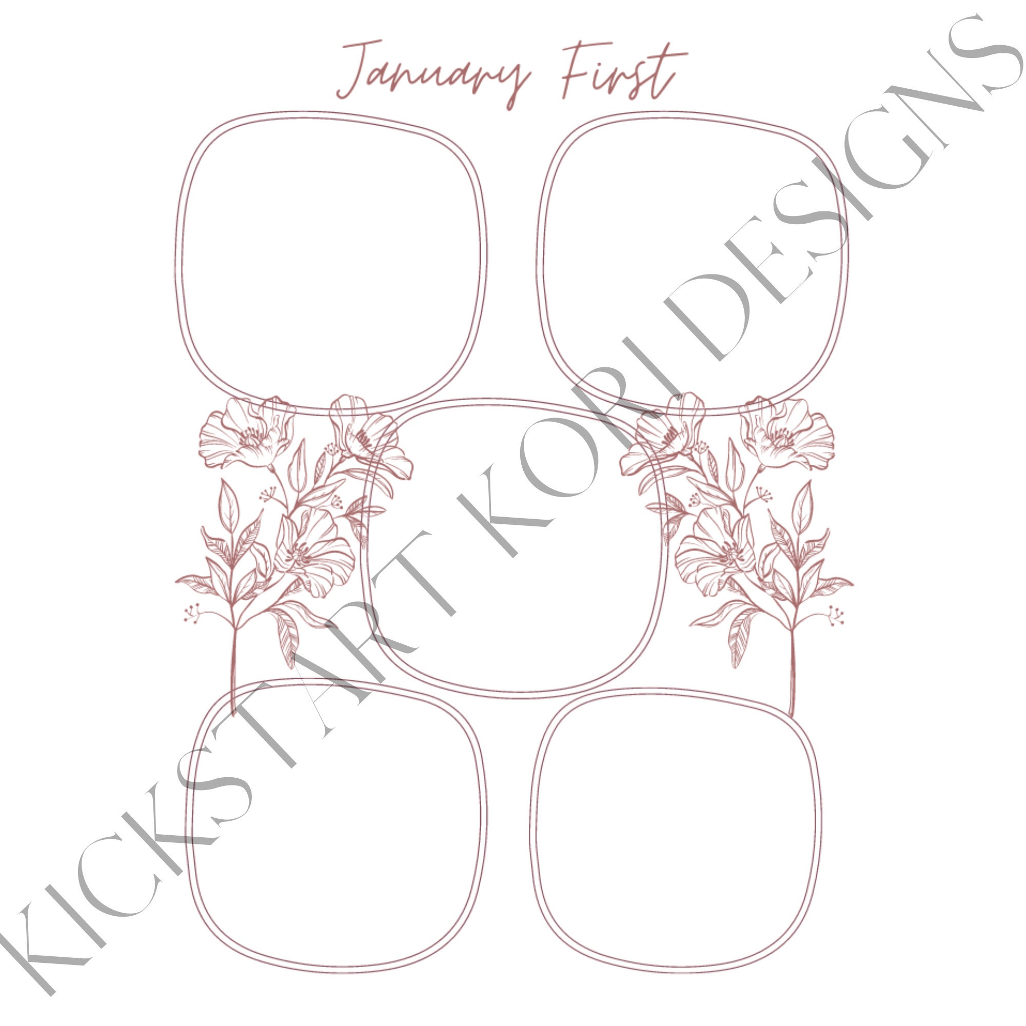 Printable Five-year Journal | 5 Years Journal | Five Year Diary ...