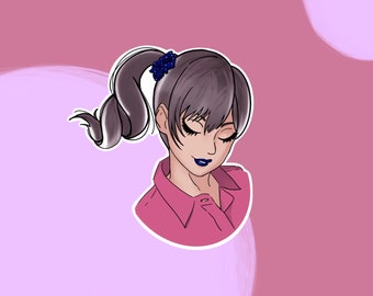 Ponytail Sticker | Etsy