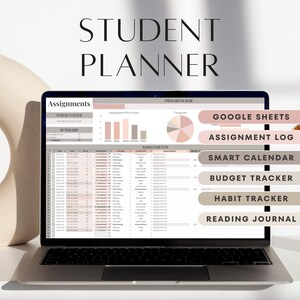 Google Sheets Student Planner Spreadsheet Template School College ...
