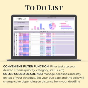 Academic Student Planner: Google Sheets Spreadsheet Template for School ...