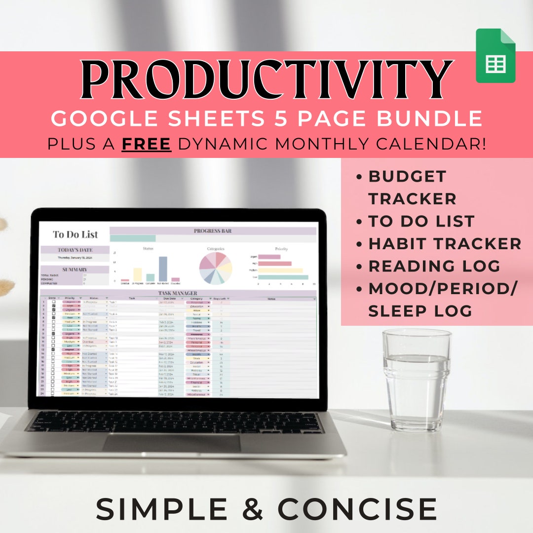 Google Sheets Life Planner Spreadsheet Bundle, to Do List, Budget ...