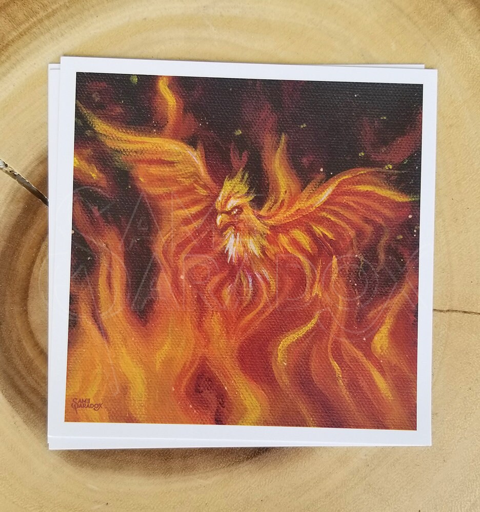 Mini Phoenix Art Print Wall Decor Phoenix Art Home Decor Living Room ...