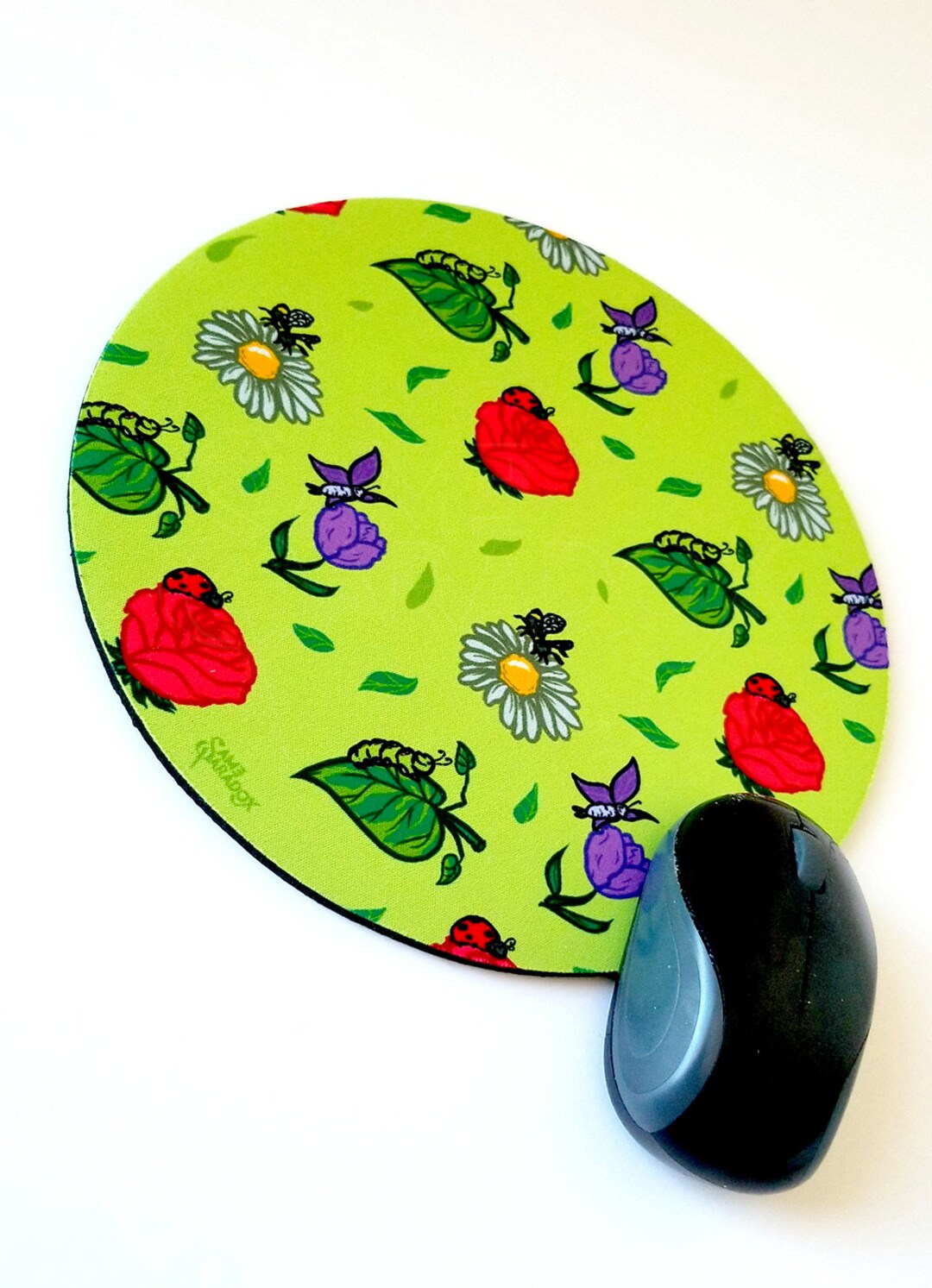 Floral Plant Mouse Pad for Student Kid Homework Desk Flowers Teacher ...