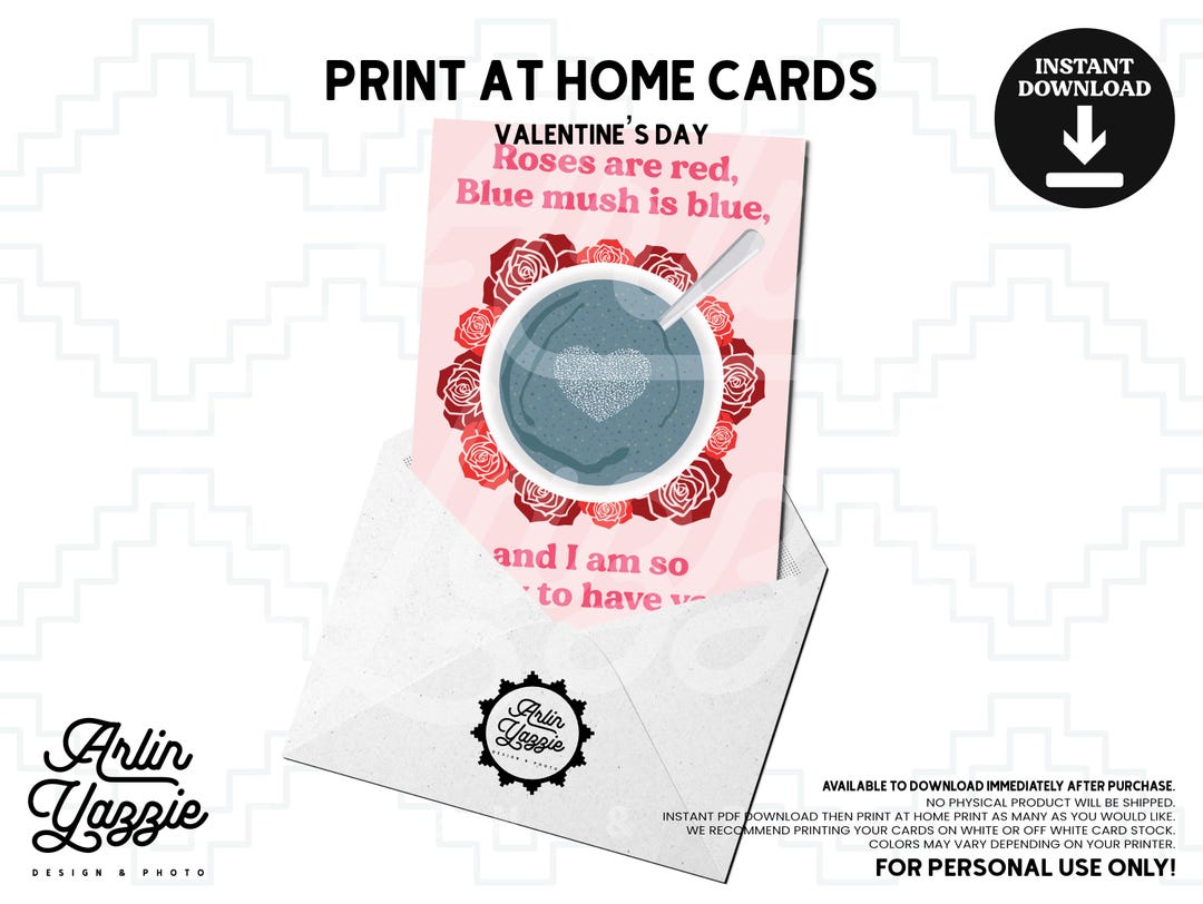 Navajo Valentine’s Day Card, PRINT YOURSELF, Valentine PDF, Navajo ...