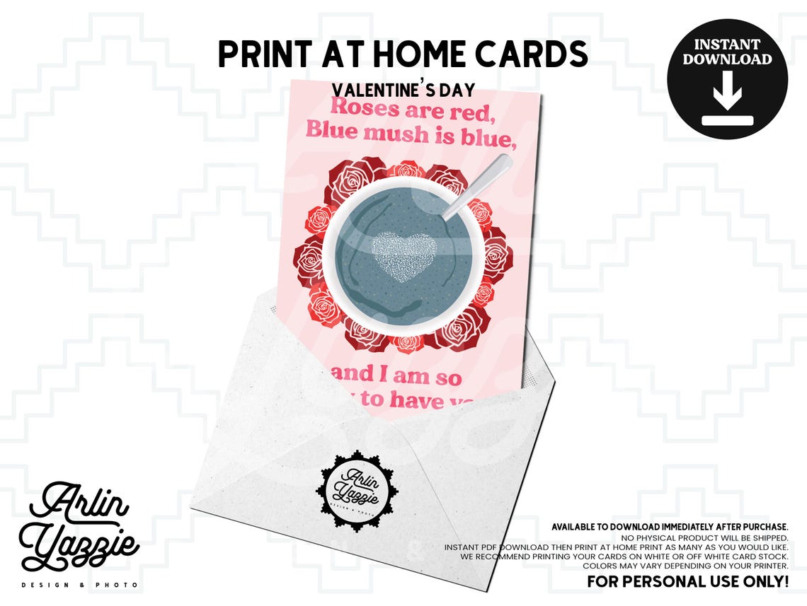 Navajo Valentine’s Day Card, PRINT YOURSELF, Valentine PDF, Navajo ...