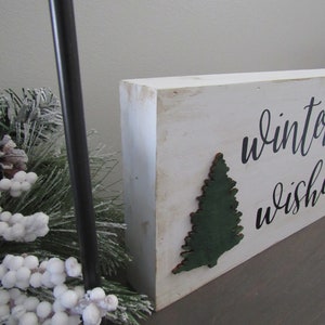 Winter Wishes Box Sign - Etsy