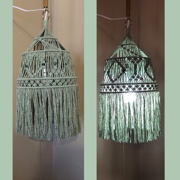 Macrame Lamp - Etsy