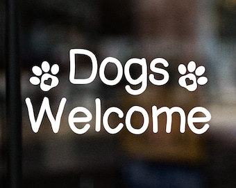 Dogs Welcome Sign | Etsy